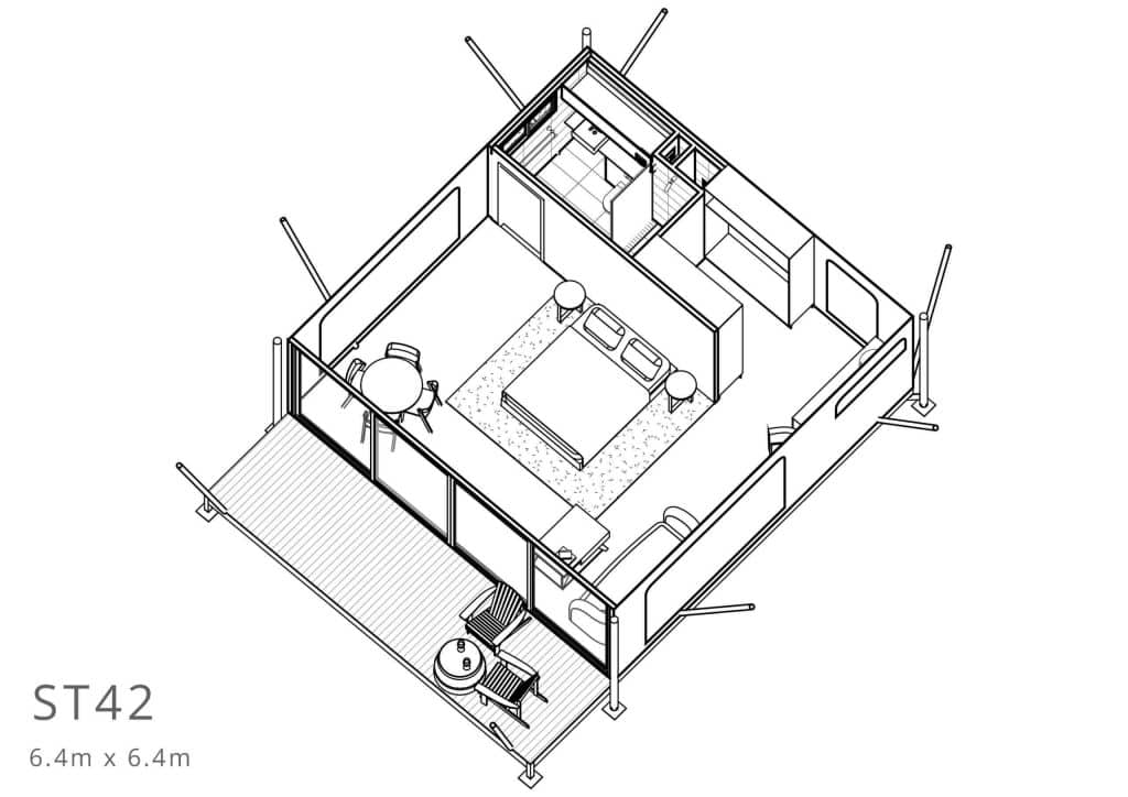 Luxury Stretch (Large) Tent - Eco Structures Australia